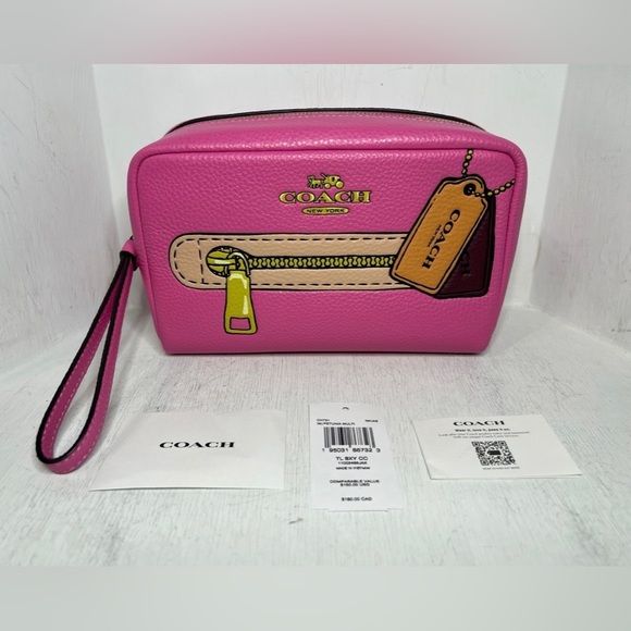 Coach | Bags | Coach Dempsey Boxy Cosmetic Case 2 With Trompe Loeil ...